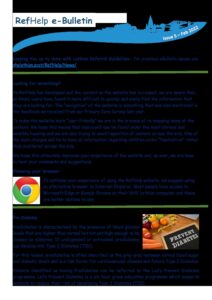 RefHelp e-Bulletin issue 5 – RefHelp